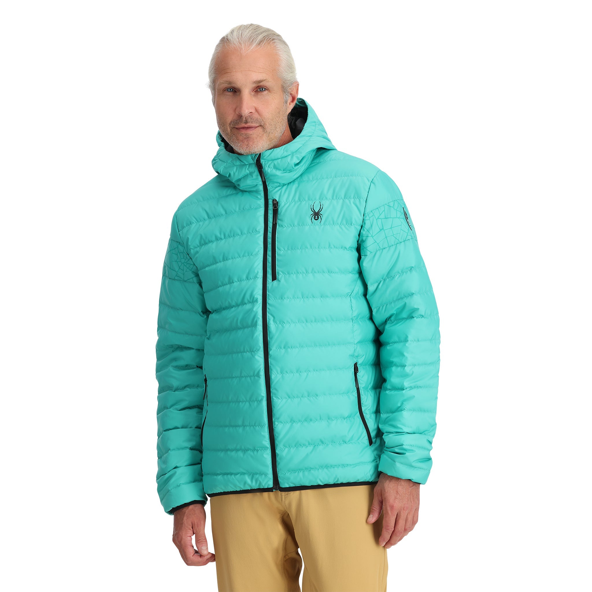Zenith Hooded - Teal Green | Spyder Europe