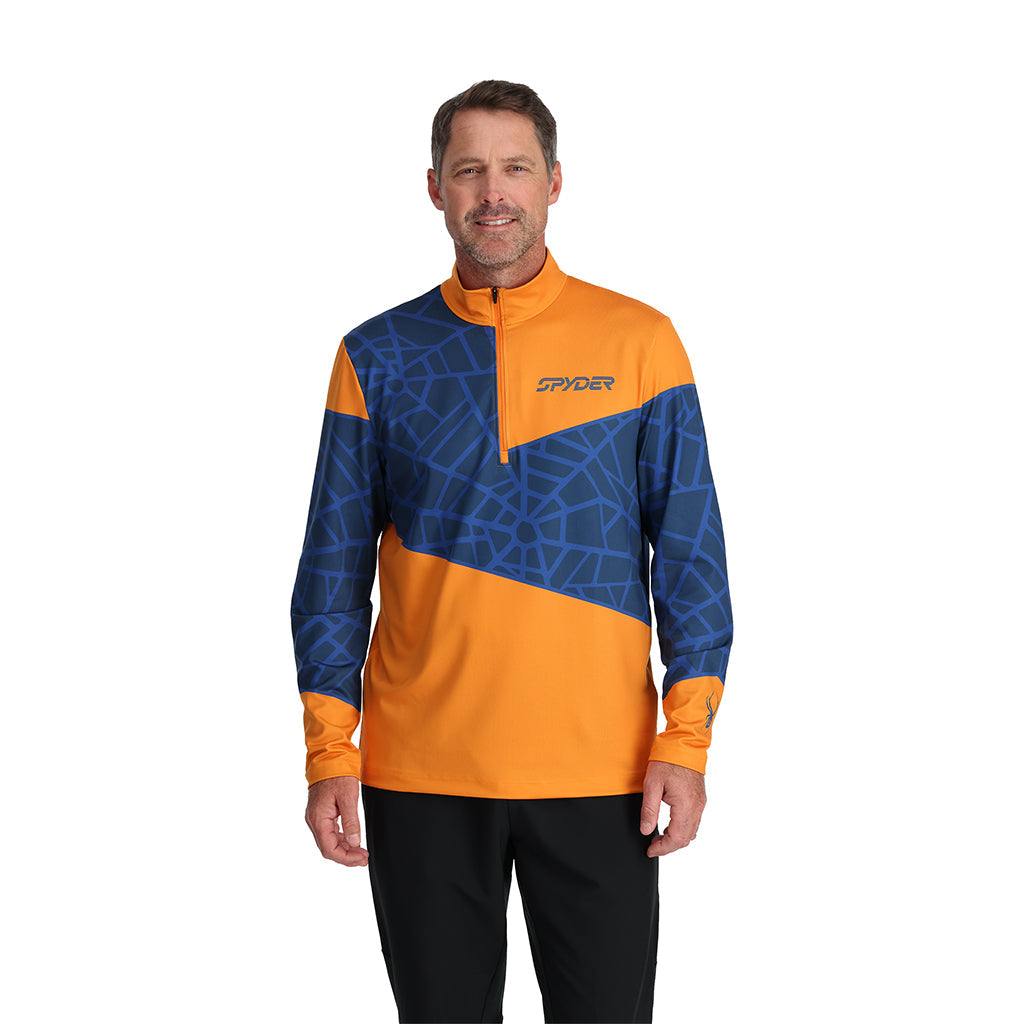 Mens Vital Half Zip - Saffron | Spyder Europe