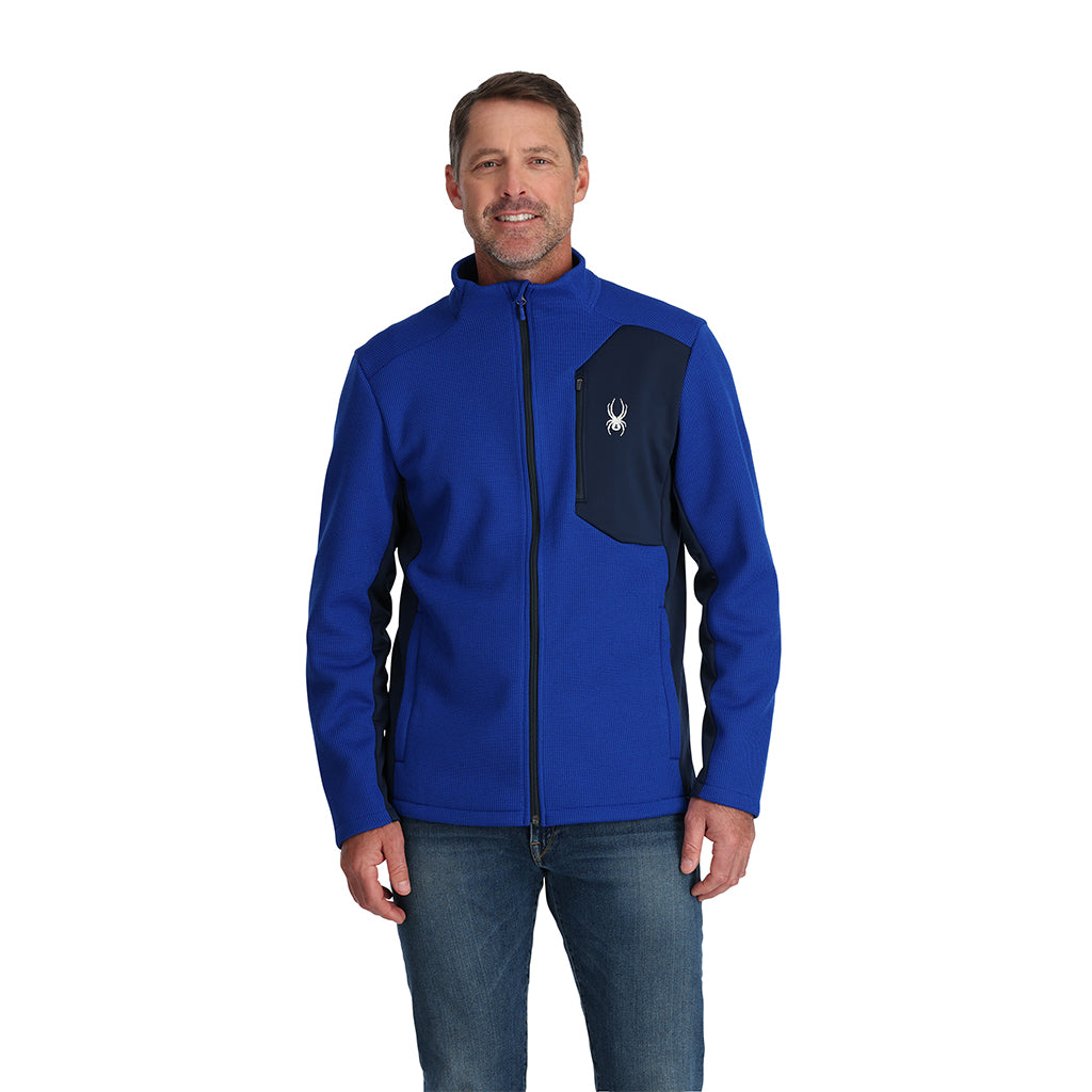 Mens Bandit Full Zip - Electric Blue | Spyder Europe