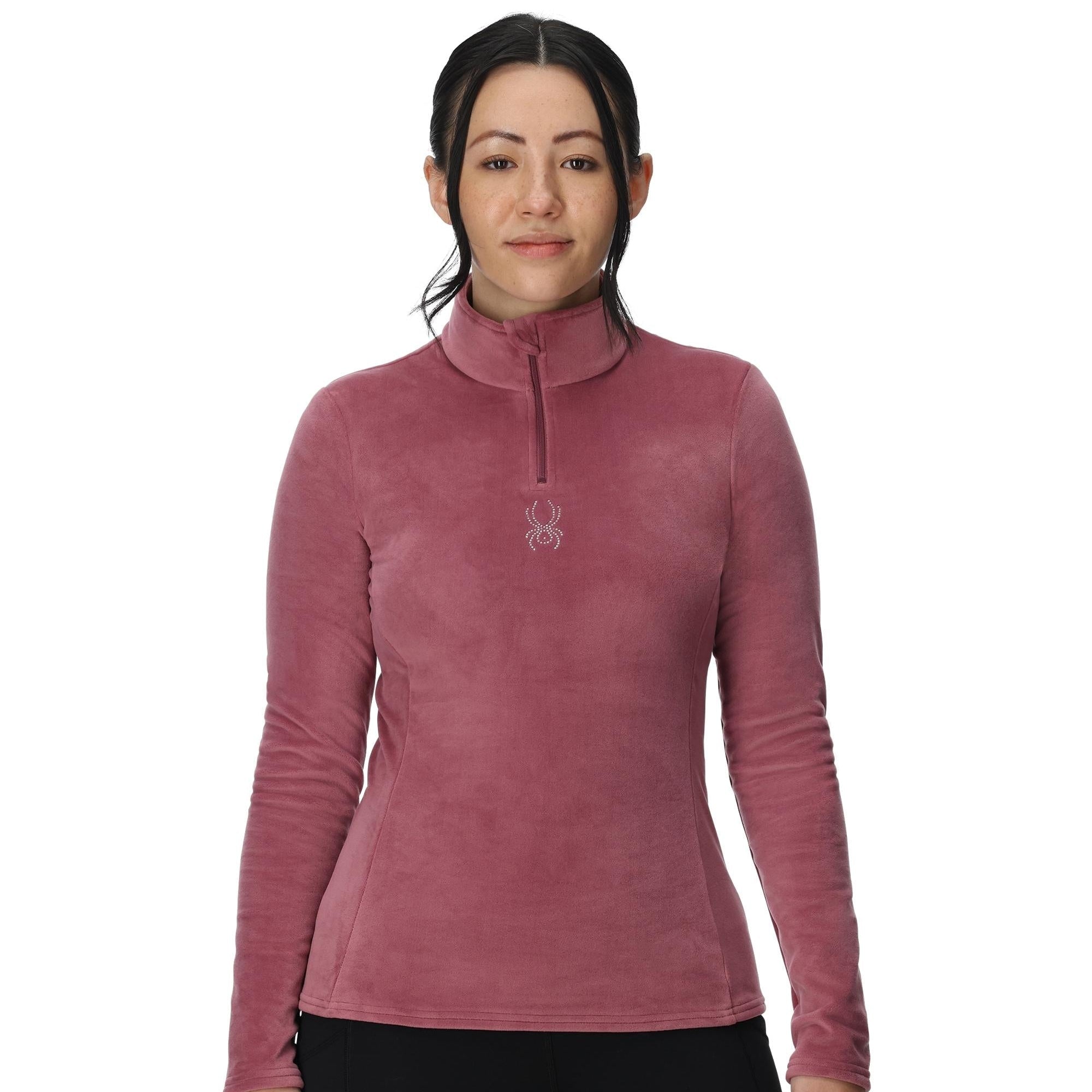 Shimmer Bug Half Zip - Acai | Spyder Europe